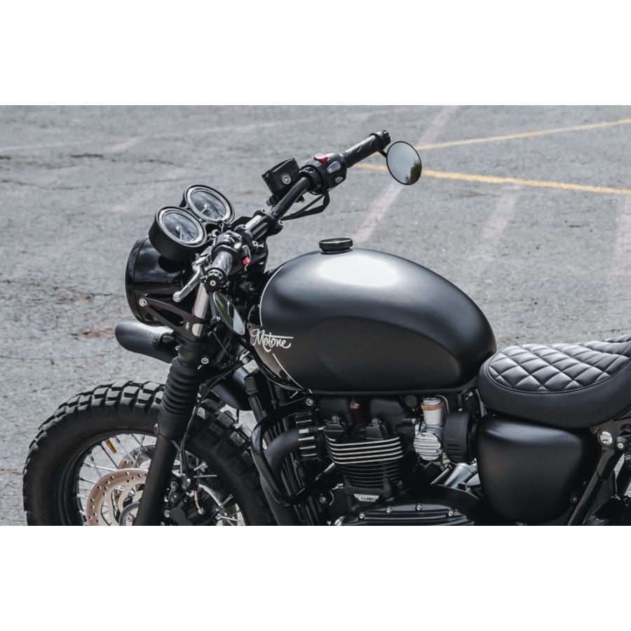 Motone(モートーン) メーターカバー SPEED CUFF ブラック T100/T120 スラクストン Thruxton/R/RS ...