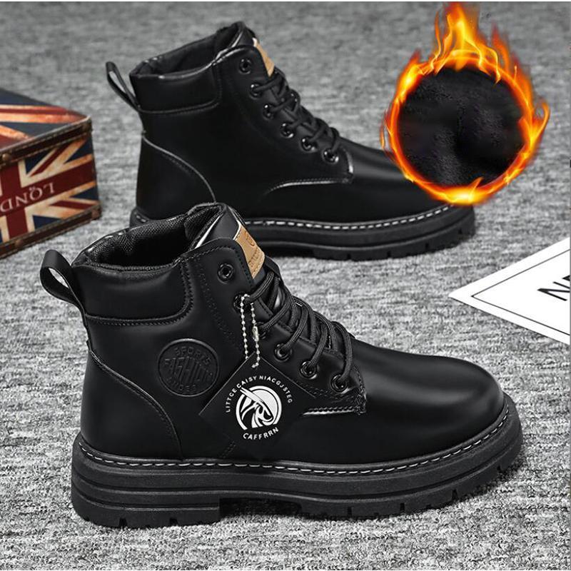 ワークブーツ ショートブーツ メンズ 裏ボア 2type シューズ