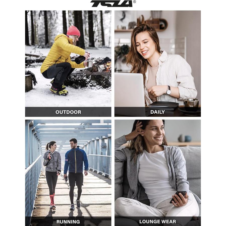 TSLA TESLA [テスラ] レディース あったかインナー 冬用 裏起毛 秋 上下セット ヒートテック 極暖インナー 防寒インナー ...
