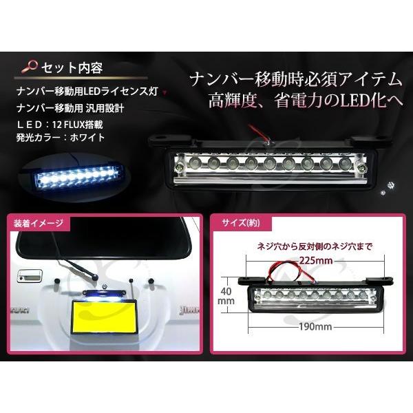 JA11 JA12 SJ30 JA22 JB23 JB33 JB43 ジムニー LEDナンバー灯 9連 ホワイト 白 移動用 ライセンスランプ ナンバー灯ユニット : plum ...