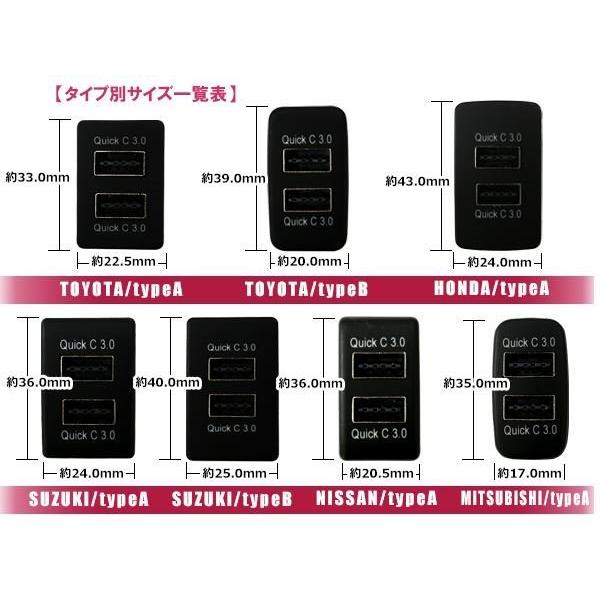 メール便 USB 2ポート搭載 3.0A 充電 LED スイッチホールカバー デイズ DAYZ B21W LEDカラー ホワイト！スモール トヨタAタイプ : plum-shopping ...