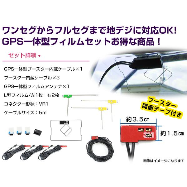 GPS一体型フィルムアンテナ＆L型フィルムアンテナコード セット イクリプスナビ eclipse AVN-V02 2012年モデル VR1 : plum-shopping - 通販 ...