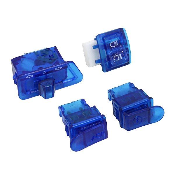 ライブディオDIO ZX スケルトン スイッチ ブルー AF27 AF28 AF34 AF35 AF62 AF68 ウィンカー ハイロー切り替え セル ホーン スーパーディオ : plum ...