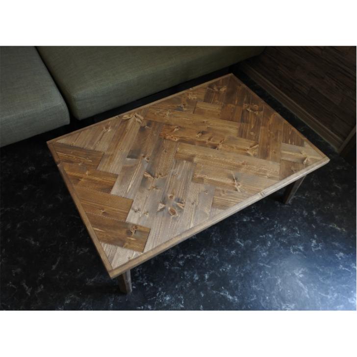 ☆新商品☆天然木 ヘリンボーン 折りたたみ テーブル ローテーブル 折り畳み オーダーメイド 北欧 木製 無垢材 カフェ ハンドメイド ...