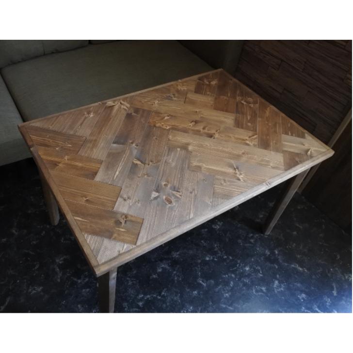 ☆新商品☆天然木 ヘリンボーン 折りたたみ テーブル ローテーブル 折り畳み オーダーメイド 北欧 木製 無垢材 カフェ ハンドメイド ...