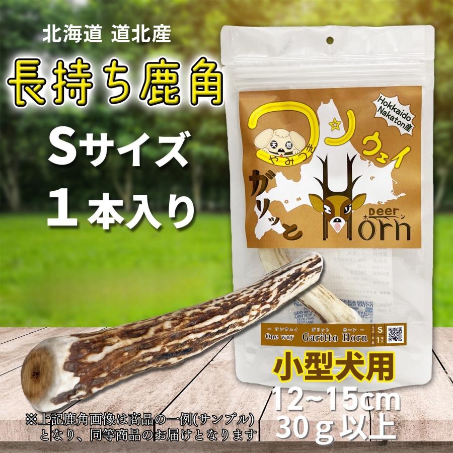 +One way 鹿の角 Sサイズ『ガリッとホーンレギュラー（一本物）小型犬用1本入り』犬のおやつ 犬用品 エゾシカ(鹿の角) デンタルガム しつけ 無添加 :gh101-01:Plus ...