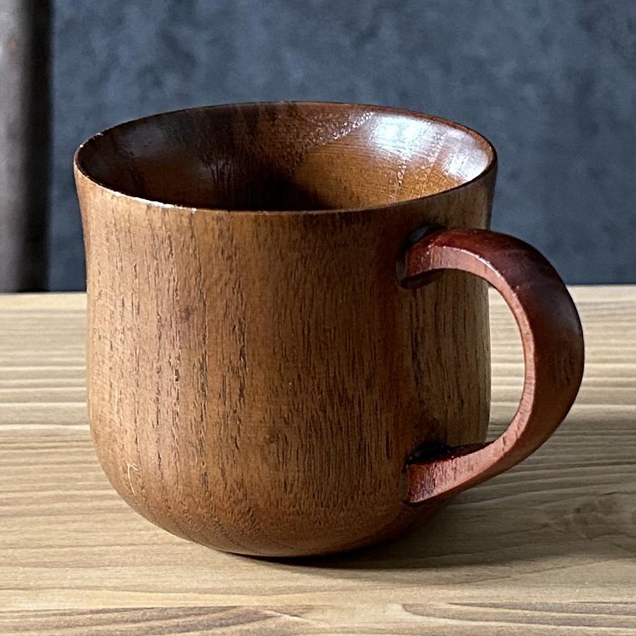 マグカップ 130ml コップ コーヒーカップ ティーカップ スープカップ 木製 無垢 天然木 食器 おしゃれ : DePlusインテリア 家具雑貨の通販 - 通販 - Yahoo!ショッピング