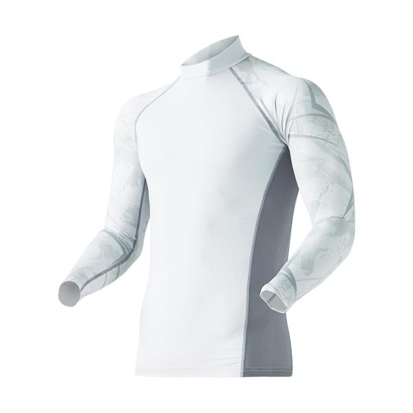 BT冷感・消臭 パワーストレッチ 長袖バックハイネックシャツ 3Lサイズ カモフラ×ホワイト おたふく手袋 JW-625 : プラスワンツール ...