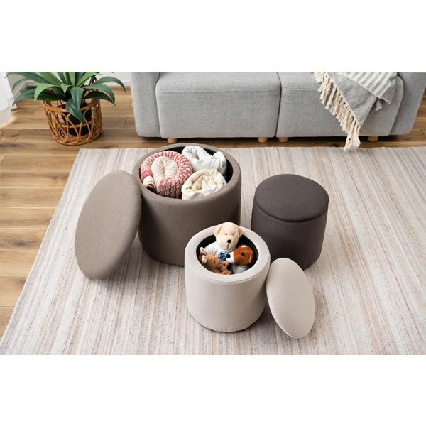 東谷 収納付スツール 高さ37cm グレージュ 直送品 MYS-605GYB : プラスワンツールズ - 通販 - Yahoo!ショッピング