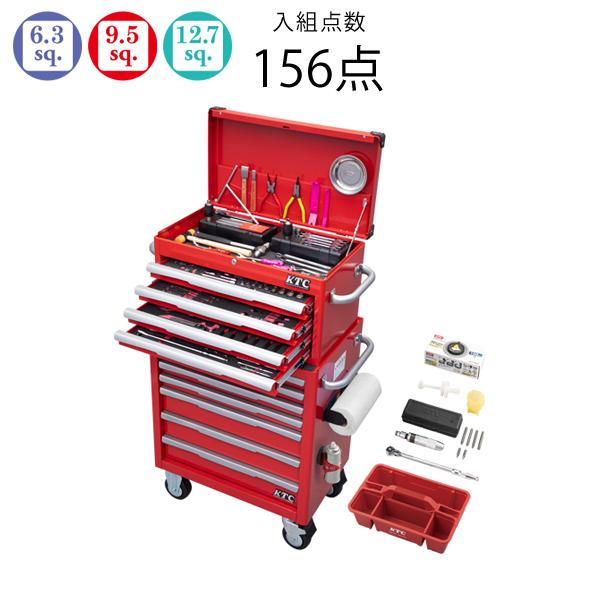 (SK SALE 2025)送料別途 直送品 KTC エキスパートセット 4段4引出し・7段7引出し 156点 レッド SK95625EER : sk95625eer : プラスワンツールズ ...