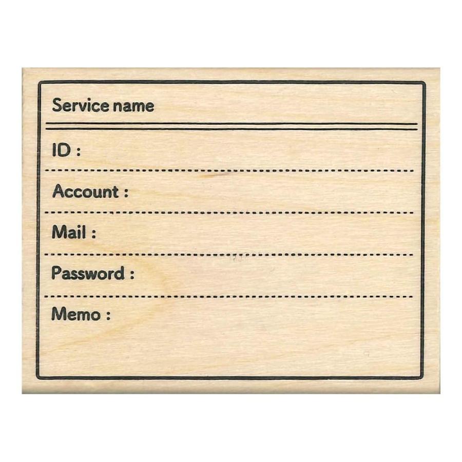 こどものかお スタンプ N#手帳はんこ部 ID管理/パスワード管理 0414-004 : plusa - 通販 - Yahoo!ショッピング