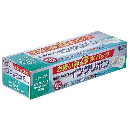 エルパ (ELPA) FAXインクリボン インクカートリッジ シャープ用 A4 30m+3m 3本入 FIR-SR5-3P : plusa - 通販 - Yahoo!ショッピング