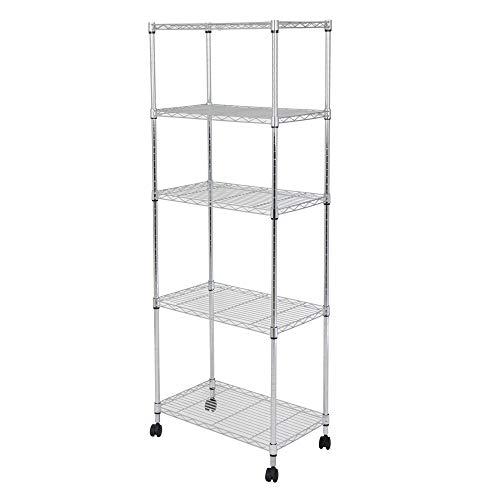 ドウシシャ ルミナス互換 システムワイヤーシェルフ 幅60 5段 スリムスチールラック 収納棚 幅60×奥行35×高さ155cm 全体耐荷重40 : plusa - 通販 - Yahoo!ショッピング