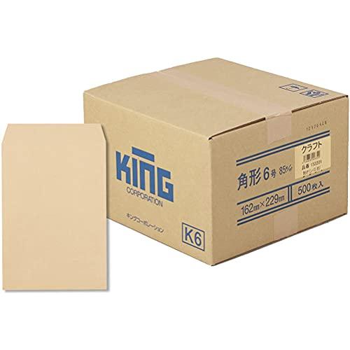 キングコーポレーション クラフト封筒 角形6号 85g 500枚入 152201 : plusa - 通販 - Yahoo!ショッピング