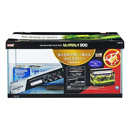 ジェックス GEX AQUARIUM マリーナ900LEDセット 黒枠ガラス水槽 フィルター・LED付き : plusa63f56a90be : plusa - 通販 - Yahoo!ショッピング