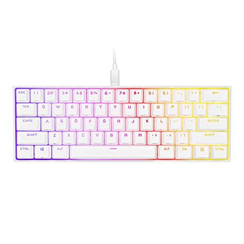 CORSAIR K65 RGB MINI 60% USB-A メカニカルゲーミングキーボード Cherry MX スイッチ採用 ホワィト CH- : plusa81d03f200b ...