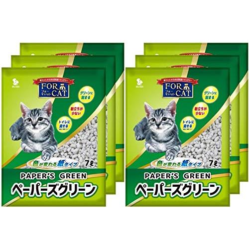 新東北化学工業 猫砂 ペーパーズグリーン 7L×6個 (ケース販売) : plusa - 通販 - Yahoo!ショッピング