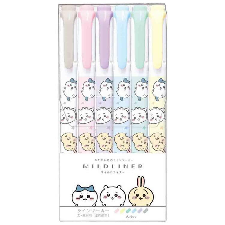 カミオジャパン(Kamiojapan) ちいかわ マイルドライナー 蛍光ペン 6色セット 301602 : plusa - 通販 - Yahoo!ショッピング