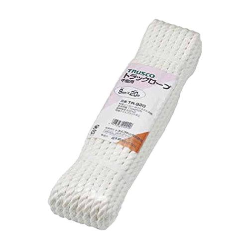 TRUSCO(トラスコ) ビニロントラックロープ 白 9mm×20m 3つ打タイプ TR920 : plusa - 通販 - Yahoo!ショッピング