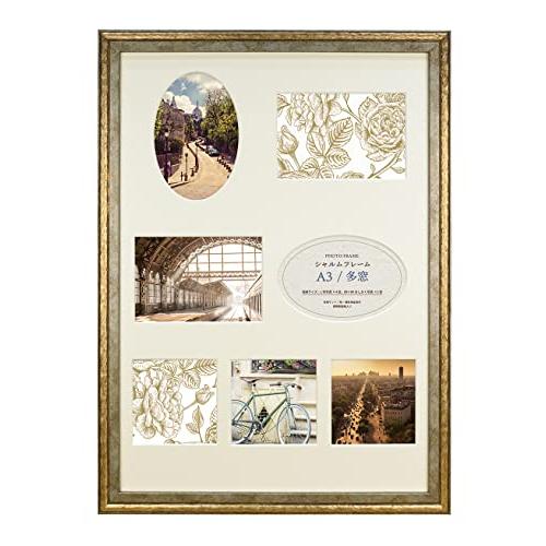 万丈 VANJOH シャルムフレーム A3/多窓 ダークゴールド 106709 壁掛専用 : plusa - 通販 - Yahoo!ショッピング