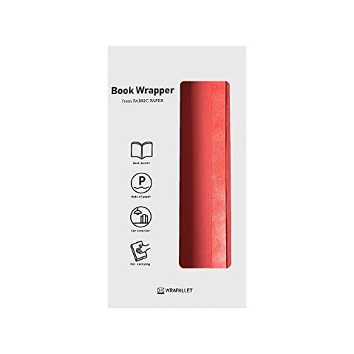 WRAPALLET 】Book Wrapper/ブックラッパー【 5枚入り 】〜 本と人をつなぐ紙素材のブックカバー 〜【 レッド S ...