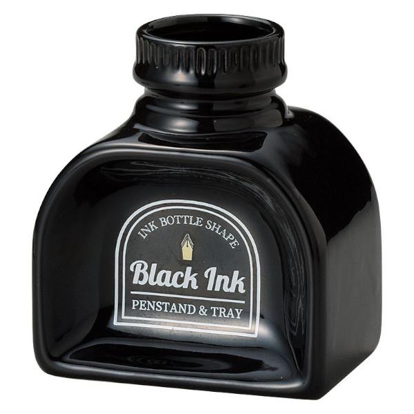 ペンスタンド&トレイ インクボトル ブラック P23-0811-BK セトクラフト SETOCRAFT ペン立て 鉛筆立て クリップ 文房具 かわいい おしゃれ :4945119103975 ...