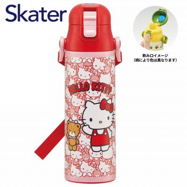 スケーター 水筒 直飲み 超軽量 ダイレクトボトル 580ml キティちゃん SDC6N ハローキティ サンリオ キャラクター かわいい ステンレスボトル 保冷 ギフト プレゼント : プラス ...