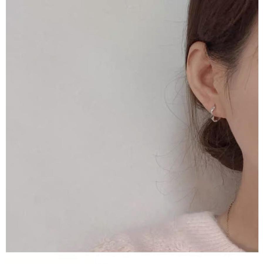 リングピアス フープピアス レディース 女性 アクセサリー ファッション雑貨 丸形 ラウンド型 ねじり ツイスト シルバーカラー ローズゴールドカラー : acc-18138 : プラスナオ ...