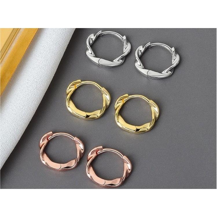 リングピアス フープピアス レディース 女性 アクセサリー ファッション雑貨 丸形 ラウンド型 ねじり ツイスト シルバーカラー ローズゴールドカラー : acc-18138 : プラスナオ ...