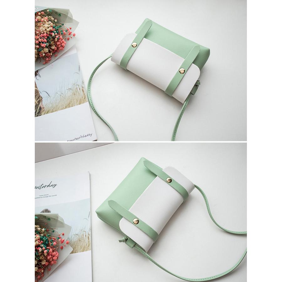 plusnao ポシェット ショルダーバッグ レディース 女性 鞄 カバン ミニ 小さめ コンパクト フェイクレザー バイカラー マグネットボタン かわいい おしゃれ : プラスナオYahoo ...