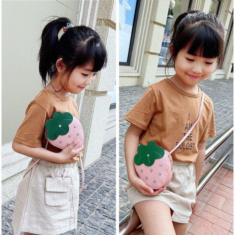 plusnao ポシェット ショルダーバッグ 子供用 キッズ 女の子 鞄 かばん カバン イチゴ型 いちご ストロベリー 肩掛け 斜め掛け ジッパー ファスナー レザ : プラスナオYahoo ...