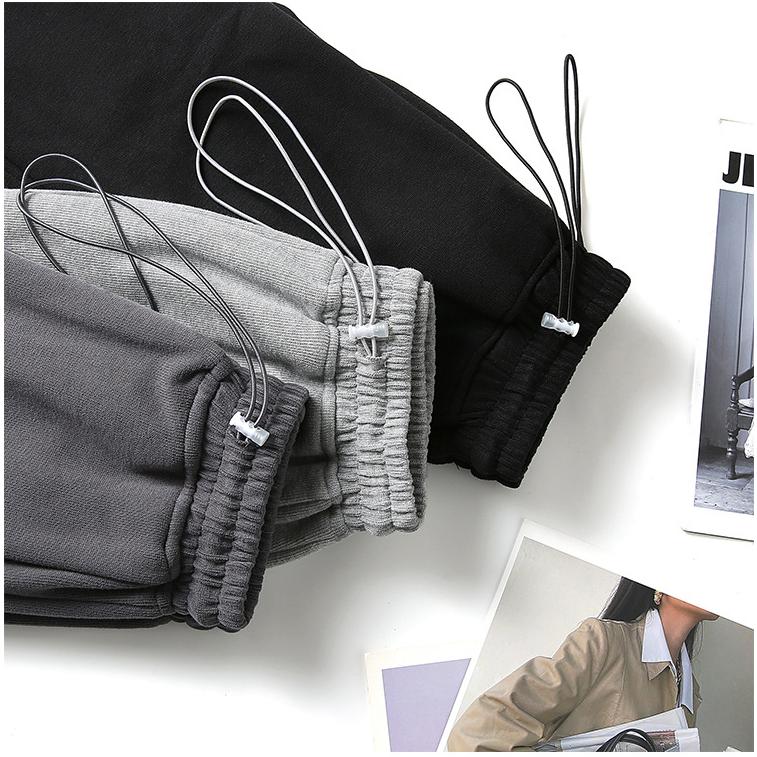 ロングパンツ ドロストパンツ レディース スウェット ボトムス イージーパンツ ドローストリング 大きいサイズ有 ジョガー リブ 単色 長 ...