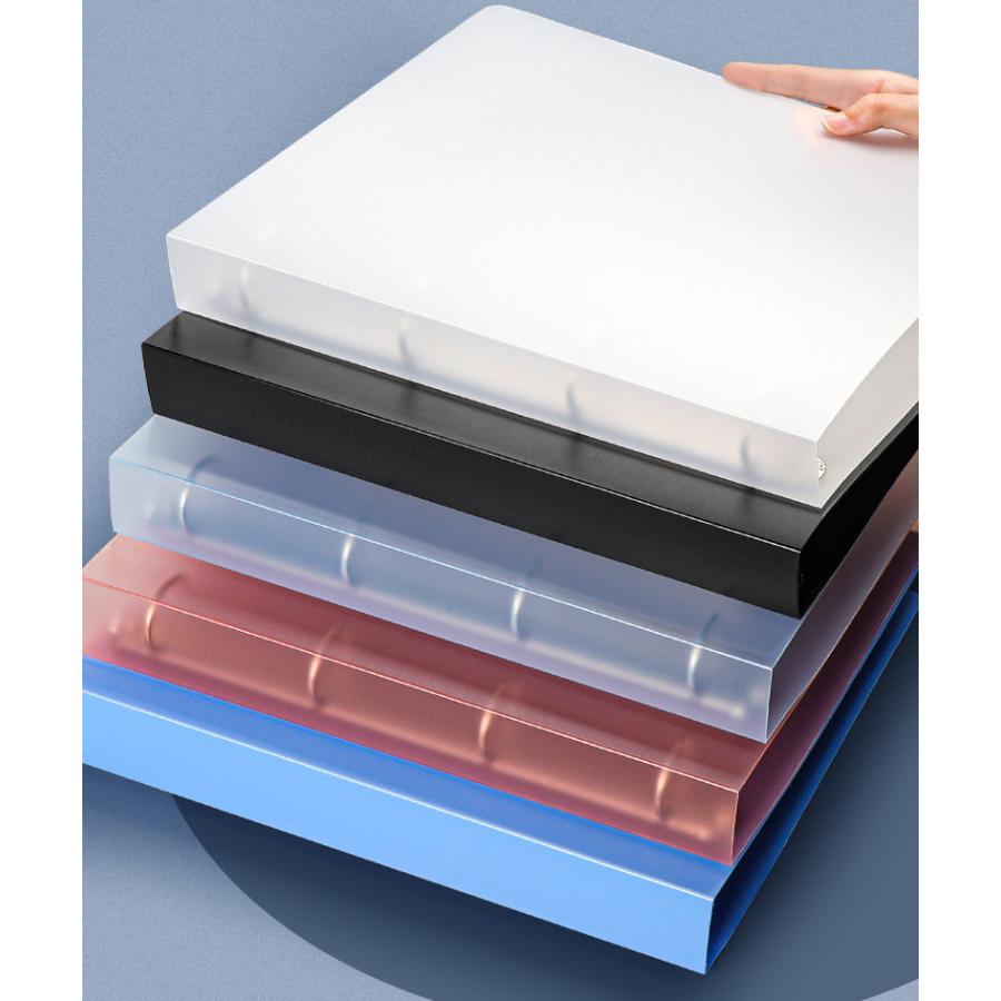 plusnao リングファイル ルーズリーフバインダー A4 4穴 クリア 単色 シンプル 事務用品 文房具 書類 整理 整頓 オフィス 仕事 便利 : プラスナオYahoo!店 - 通販 ...