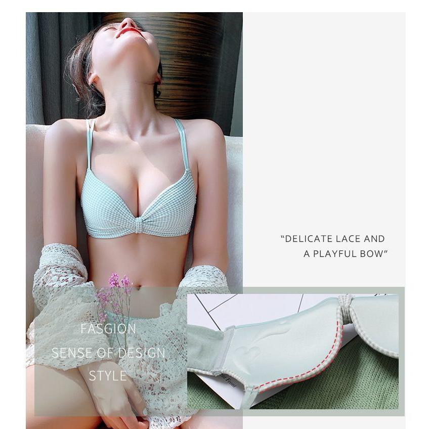 plusnao（プラスナオ） 3/4カップブラ 単品 レディース 女性用下着 インナー ブラジャー ギンガムチェック ダブルストラップ パッド付き かわいい おしゃれ : プラスナオYahoo ...