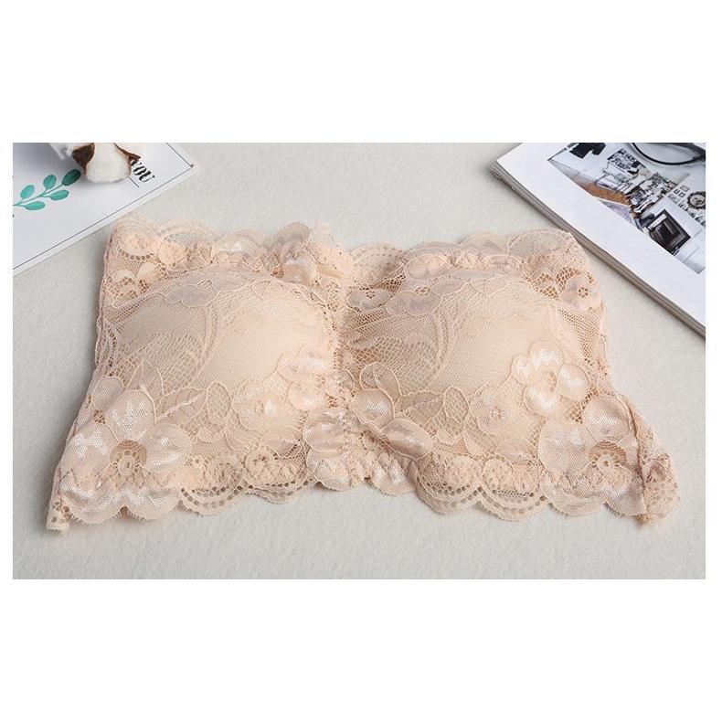 plusnao ストラップレスブラ レディース 婦人 女性 インナー 下着 ブラジャー バックホック レース 花 フラワー 取り外し可能 上品 : プラスナオYahoo!店 - 通販 ...