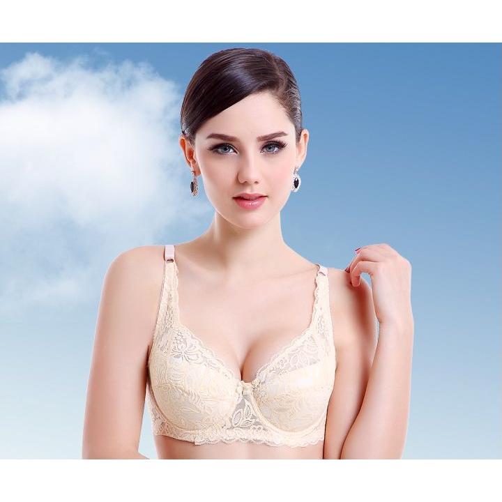 plusnao ブラジャー レディース 3/4カップ ワイヤー入り 総レース 花柄 下着 インナー 谷間 深Vネック 薄手パッド 通気性 吸汗 : プラスナオYahoo!店 - 通販 ...