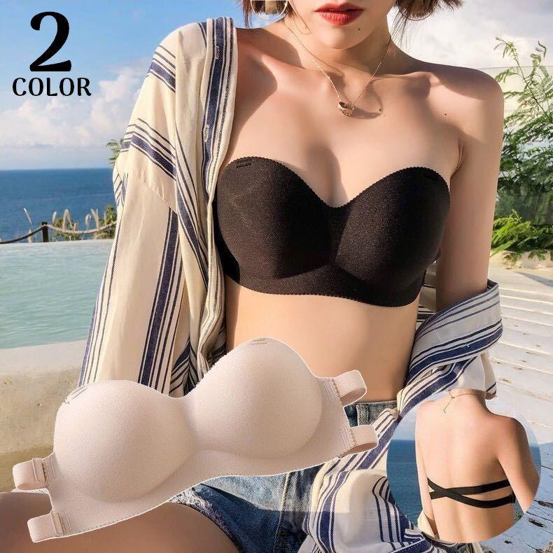 plusnao ストラップレスブラ チューブトップ レディース ブラジャー 下着 インナー ノンワイヤー モールドカップ 3/4カップ 2WAY : プラスナオYahoo!店 - 通販 ...