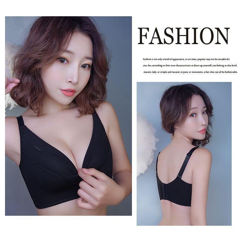 plusnao ノンワイヤーブラ 3 4カップ ブラジャー レディース インナー 女性下着 脇高 モールドカップブラ 4列ホック 4段ホック チャーム付き Vネック : プラスナオYahoo ...