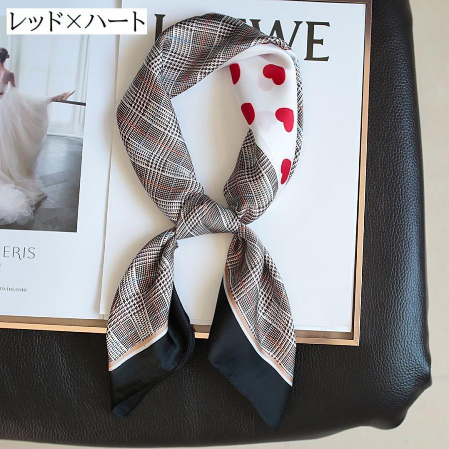 スカーフ レディース 女性用 正方形 70cm ストール バッグスカーフ 千鳥格子 ドット ペイズリー ハート おしゃれ 上品 可愛い おでかけ 通勤 : oth-31184 : プラスナオ ...