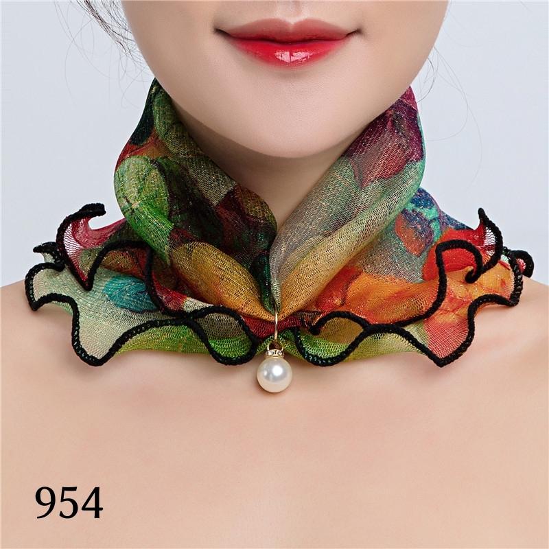 スカーフ ヘアバンド ハンドバンド 3WAY レディース 女性用 フェイパール 総柄 メッシュ メロウフリル かわいい おしゃれ 上品 きれいめ デザ :oth-51067:プラスナオ ...