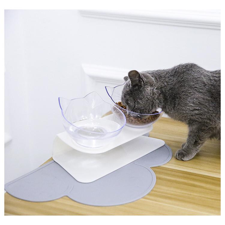 フードボウル ダブルボウル 猫用食器 犬用食器 台付き スタンド付き ペット用食器 ウォーターボウル 給餌 給水 餌皿 エサ入れ 水入れ 角度付き 食 :pet-70080:プラスナオ ...