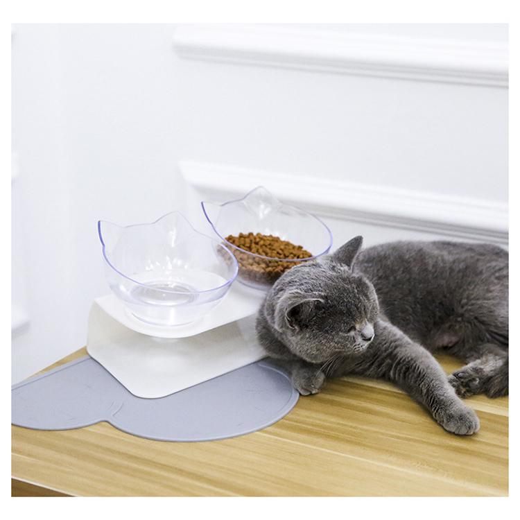 フードボウル ダブルボウル 猫用食器 犬用食器 台付き スタンド付き ペット用食器 ウォーターボウル 給餌 給水 餌皿 エサ入れ 水入れ 角度付き 食 :pet-70080:プラスナオ ...