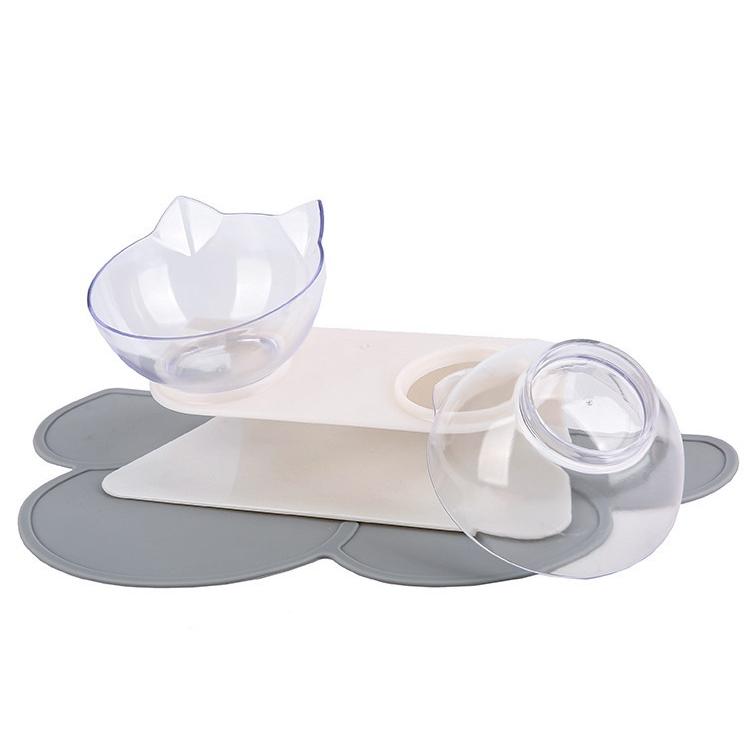 フードボウル ダブルボウル 猫用食器 犬用食器 台付き スタンド付き ペット用食器 ウォーターボウル 給餌 給水 餌皿 エサ入れ 水入れ 角度付き 食 :pet-70080:プラスナオ ...