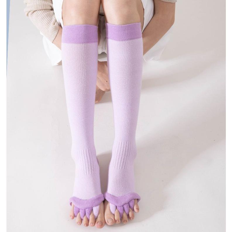 plusnao 5本指開きソックス 足指開きソックス 靴下 レディース ファッション小物 ロングソックス セパレート ロング丈 リラックス リフレッシュ 広げる おし : プラスナオYahoo ...