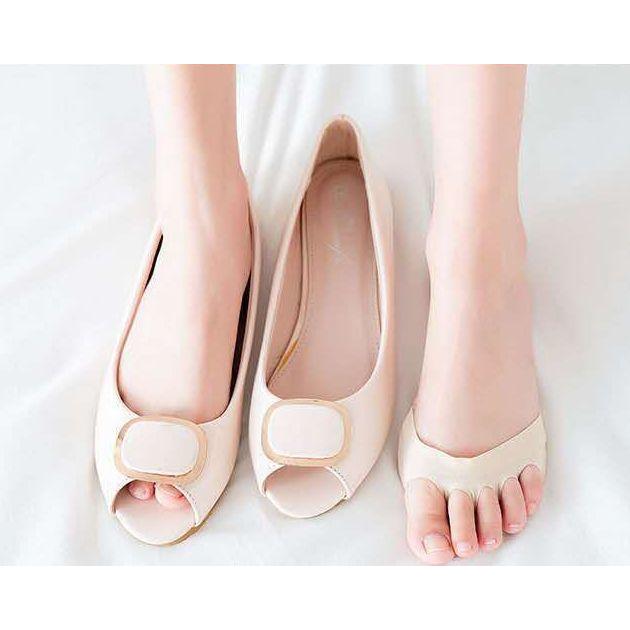 plusnao（プラスナオ） 5本指フットカバー 2足セット レディース 女性用 靴下 くつ下 ハーフソックス つま先ソックス 足指カバー 蒸れ防止 クッション付き シンプル : プラスナオ ...