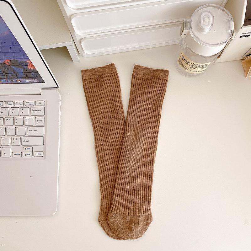 靴下 クルーソックス ハイソックス キッズ 子供用 ベビー 赤ちゃん 男女兼用 男の子 女の子 リブ 踵なし チューブソックス 無地 単色 シンプル : sox-55024-1 : プラスナオ ...