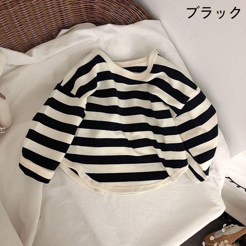 トレーナー キッズ ベビー 子供 男の子 女の子 トップス 長袖 ボーダー ラウンドネック プルオーバー 普段使い お出かけ シンプル カジュアル :top-20996:プラスナオYahoo ...