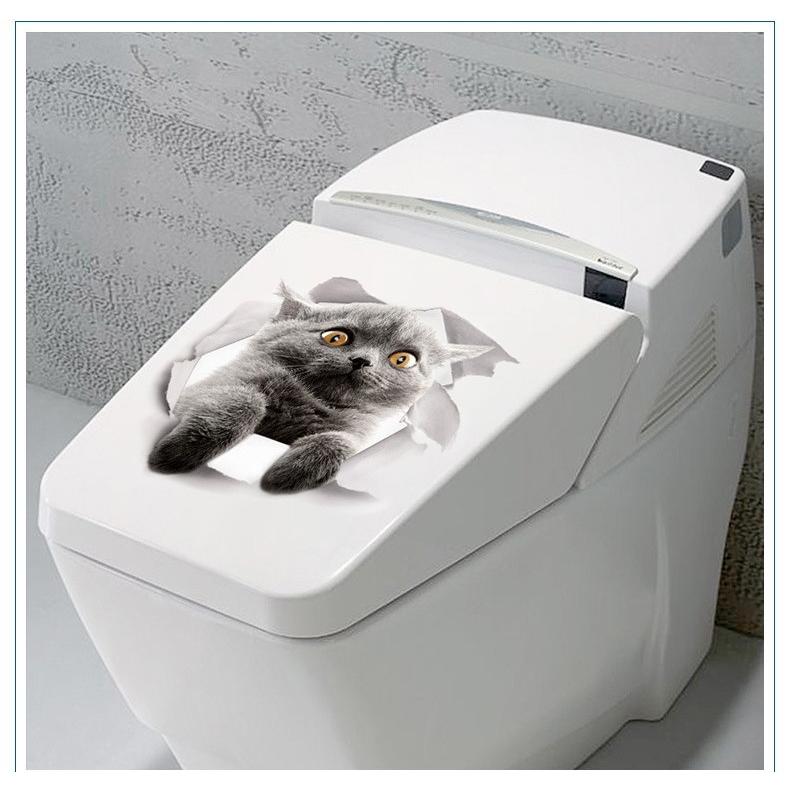 plusnao ウォールステッカー 壁ステッカー 壁紙シール 窓シール シール式 猫 キャット 子猫 3D トリックアート風 だまし絵風 インテリア雑貨 DIY 模様 : プラスナオYahoo ...