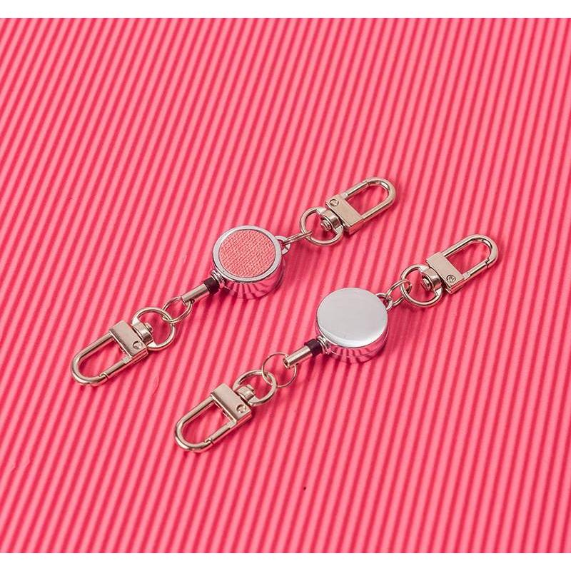 リールキーホルダー リールストラップ カラビナキーリール カラビナ リール式 伸縮 落下防止 伸びる リール キーホルダー ストラップ シンプル : zak-15358 : プラスナオ ...