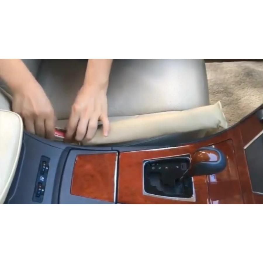 カーシート隙間クッション 単品 カー用品 自動車用品 シートサイド シートベルト 隙間埋め すき間埋め 落下防止 運転席 助手席 レザー調 おしゃれ : zak-28174 : プラスナオ ...